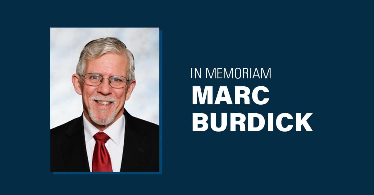 In Memoriam Marc Burdick • Pensacola Christian College News